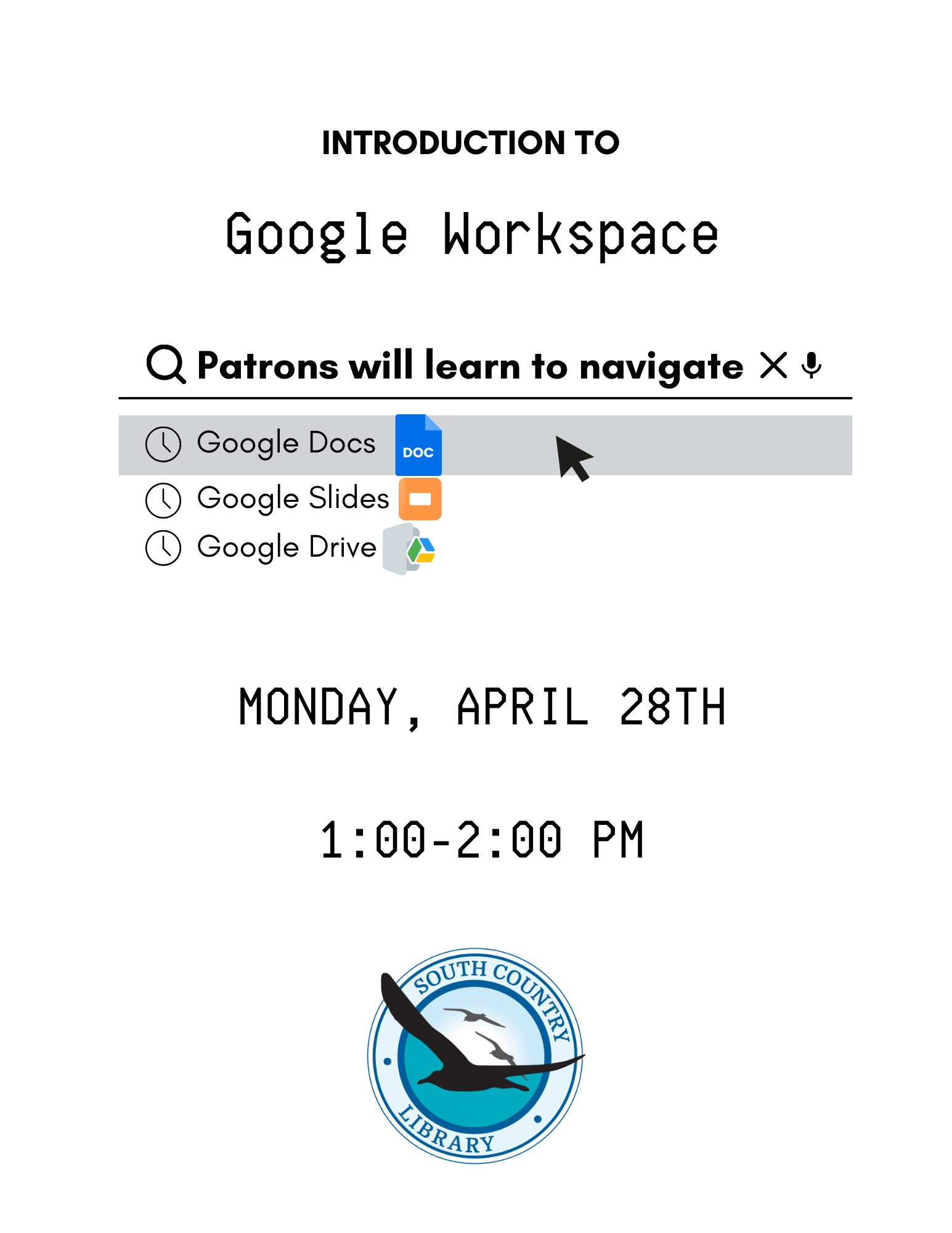Introduction to Google Workspace – South Country Library